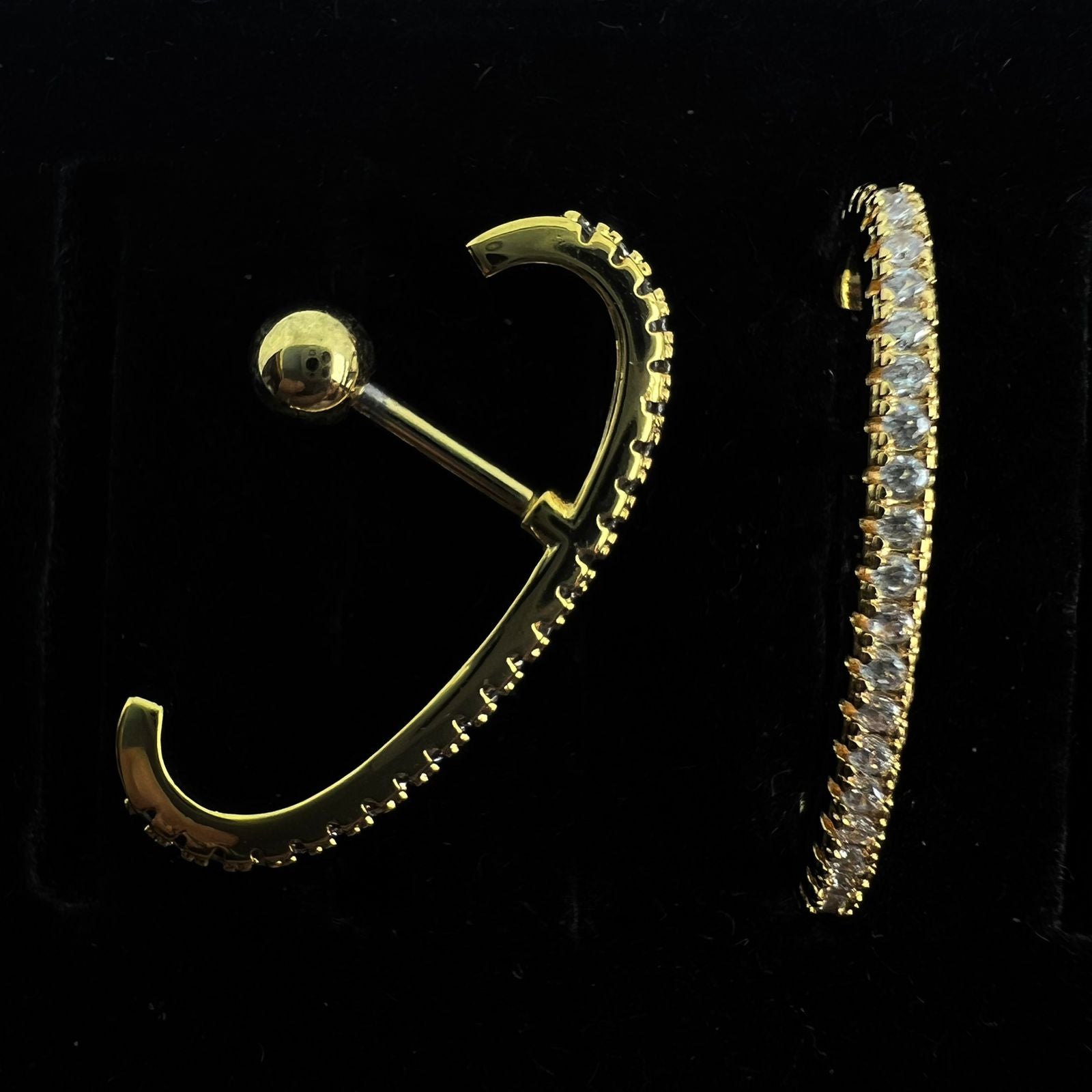 Stainless Steel Curved Arc Upper Lobe Ear Piercing – LAMOE